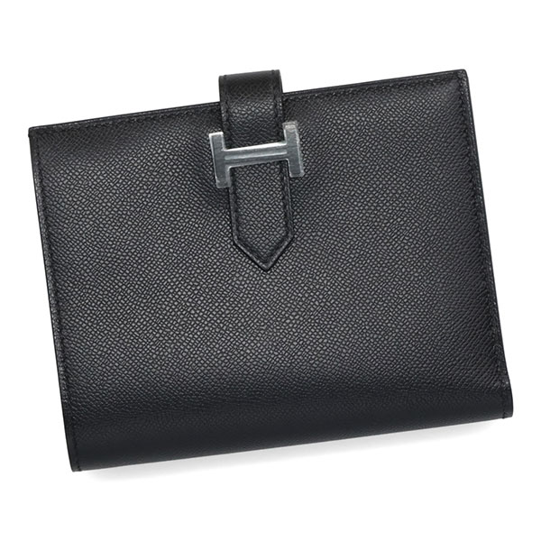 エルメス ベアン コンパクト モノクローム HERMES  ヴォーマダム ソーブラック 085916 K刻印