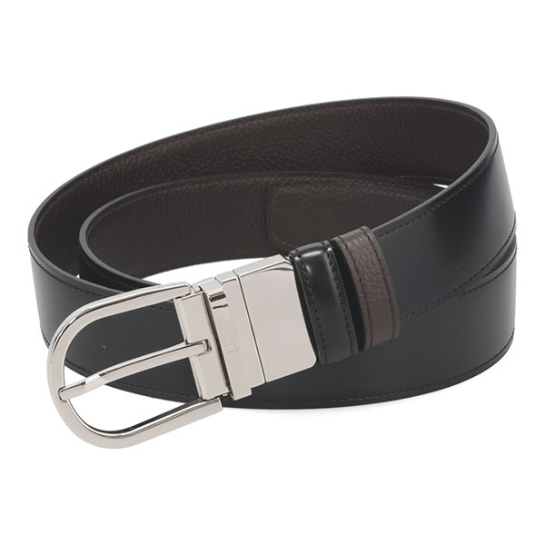 ダンヒル ベルト メンズ DUNHILL リバーシブル 26R4T18MD シルバーバックル ブラック+ブラウン