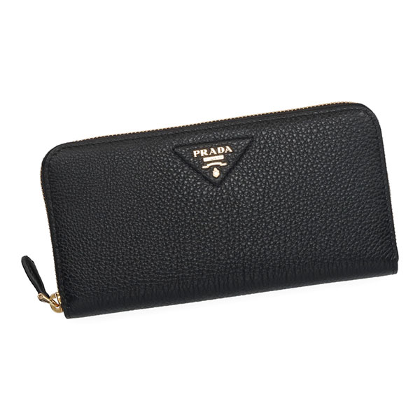 プラダ 財布 レディース PRADA ヴィッテロダイノレザー ジップアラウンドウォレット 1ML506 2BBE F0632 NERO ブラック