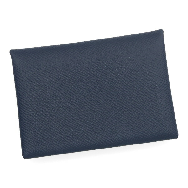 エルメス カルヴィ デュオ HERMES ヴォーエプソン ブルーアビス 083035 K刻印