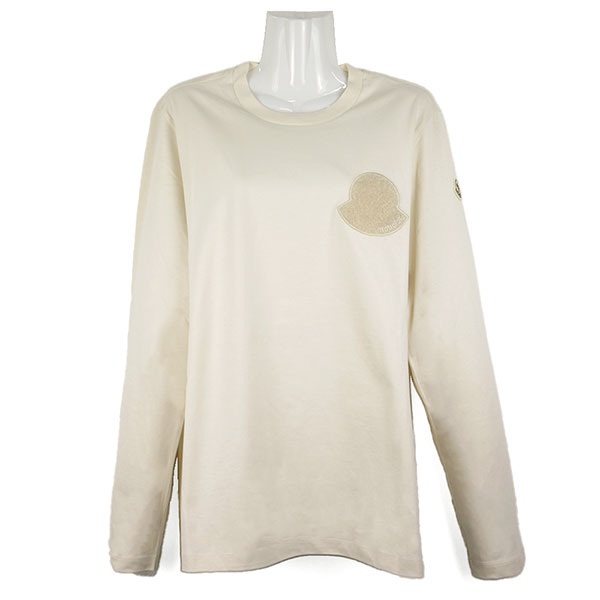 モンクレール 長袖Tシャツ レディース MONCLER 8D00008 89AUO 036 ベージュ サイズS