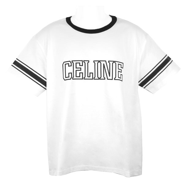 セリーヌ Tシャツ メンズ CELINE RX02N 671Q 01QF ホワイト サイズS
