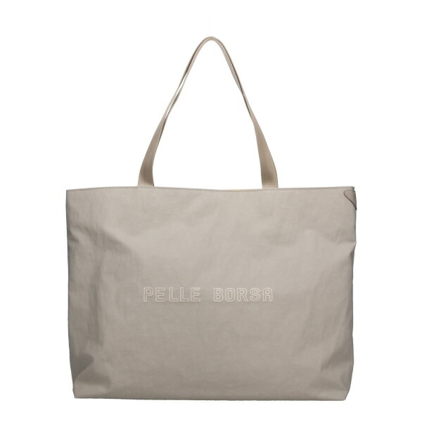 ペレボルサ バッグ レディース PELLE BORSA リンクル ラージサブバッグ 6525 LG ライトグレー