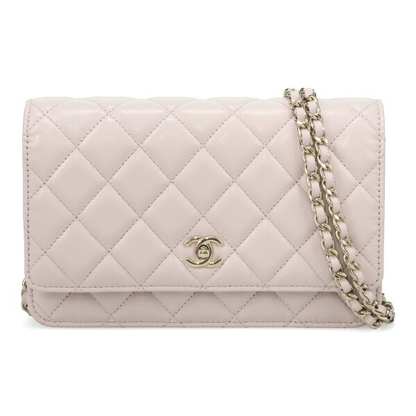 シャネル バッグ レディース CHANEL クラシック チェーンウォレット AP4241 B10583 U3645 ピンク シャンパンゴールド金具
