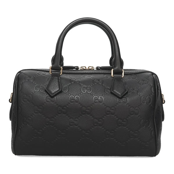 グッチ バッグ レディース GUCCI GGエンブレム スモールトップハンドルバッグ 815255 AAEEM 1000 ブラック