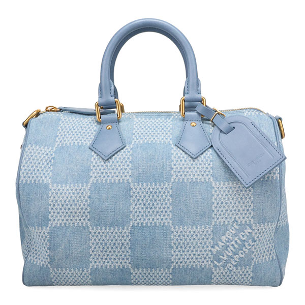 ルイヴィトン バッグ メンズ LOUIS VUITTON ダミエデニム スピーディ バンドリエール 30 デニムブルー N00203
