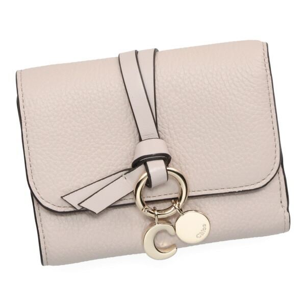 クロエ 財布 レディース CHLOE アルファベット スモールトリフォールドウォレット CHC21WP945 F57 084 ワイルドグレー