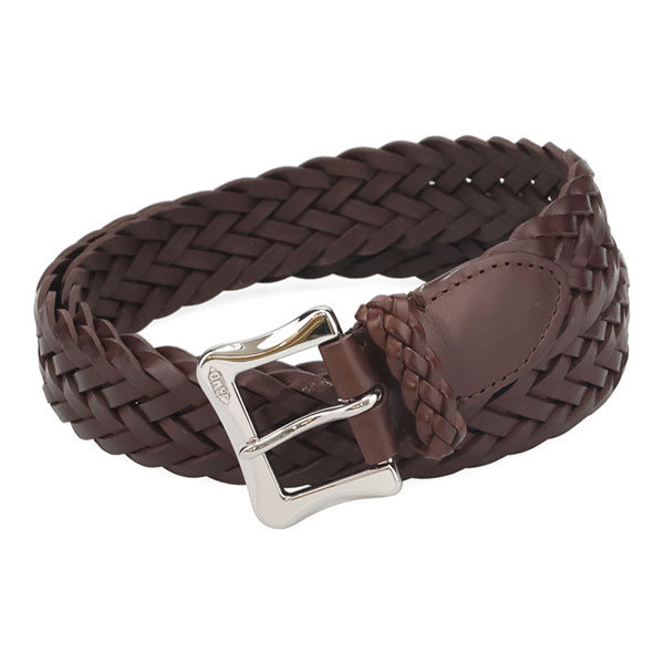 J&M デヴィッドソン ベルト メンズ J&M DAVIDOSON メッシュベルト BENT-0TP 650 ハバナ ダークブラウン サイズ36 90cm