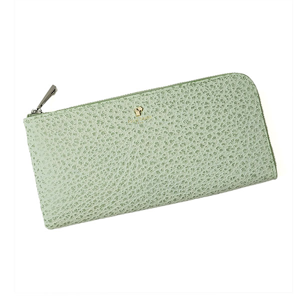 ペレボルサ 財布 レディース PELLE BORSA デニッシュ L字ファスナー長財布 5331 LTG レタスグリーン