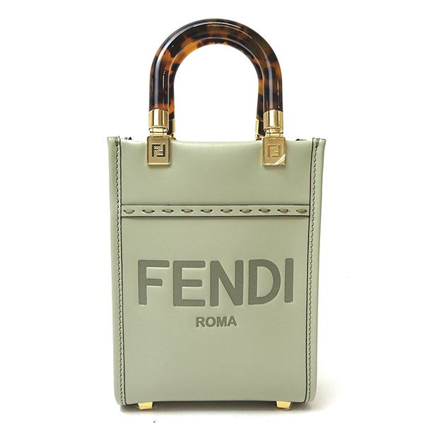 フェンディ バッグ レディース FENDI サンシャイン ショッパー ミニ 8BS051 ABVL F1K3B グリーン