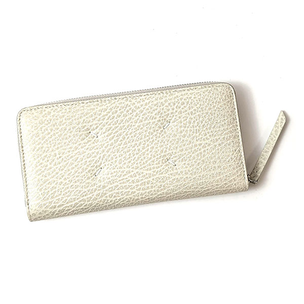 メゾンマルジェラ 財布 Maison Margiela 4ステッチ ジップアラウンドウォレット S56UI0110 P4455 H9677 ホワイト マルジェラ財布