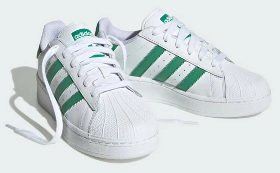 【adidas】IF3002 adidas SUPERSTAR XLG WHITE/GREEN アディダス スーパースター ホワイト/グリーン メンズ レディース スニーカー 大人靴 ローカット