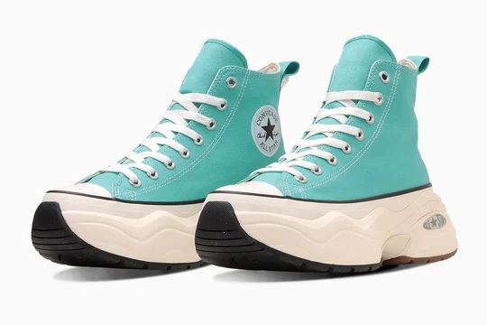 【CONVERSE】ALL STAR (R) SURGETRAINER HI LIGHTTURQUOISE コンバース オールスター (R) サージトレーナー ライトターコイズ スニーカー メンズ レディース  ハイカット 厚底