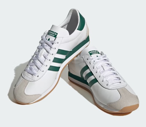 【adidas】IF2856 COUNTRY OG WHITE/GREEN アディダス カントリー ホワイト/グリーン レディース メンズ スニーカー ローカット シューズ 大人靴