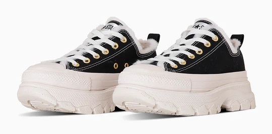 【SALE】【CONVERSE】1SE255 ALL STAR (R) TREKWAVE BOA OX BLACK コンバース オールスター (R) トレックウエーブ ボア ブラック スニーカー オールスター メンズ レディース ローカット 厚底