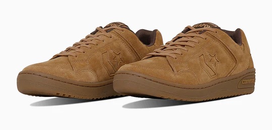 【CONVERSE】WEAPON SUEDE OX WHEAT ウエポン スエード ウィート コンバース シェブロン＆スター スニーカー ローカット 大人靴 シューズ レディース メンズ