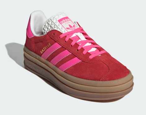 【adidas】IH7496 adidas GAZELLE BOLD W RED/PINK アディダス ガゼルボールド レッド/ピンク レディース スニーカー  厚底 ローカット シューズ 大人靴