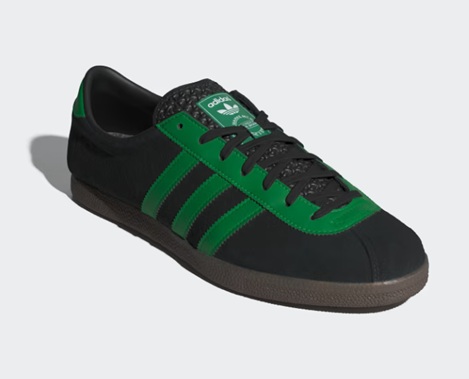 【adidas】IE0826 LONDON BLACK/GREEN アディダス ロンドン ブラック/グリーン レディース スニーカー ローカット シューズ 大人靴