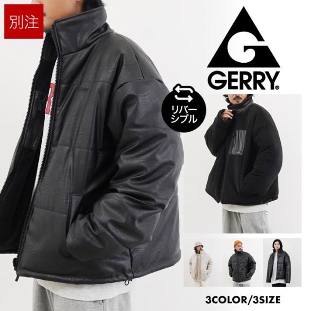 GERRY ジェリー コート アウター ジャケット メンズ 大人 おすすめ 人気 ブランド 男性 紳士 プレゼント 黒 20代 ブラック アウトドア ダウン レザー プチギフト あったかい 誕生日プレゼント 彼氏 父 息子 ギフト 記念日 30代 40代 定番 大きいサイズ