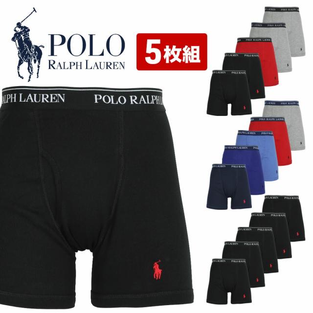 5枚セット POLO RALPH LAUREN ポロ ラルフローレン ロングボクサーパンツ メンズ アンダーウェア 下着 前開き ロゴ おしゃれ かっこいい 綿 コットン100% 無地 ブランド 男性 紳士 プレゼント プチギフト 誕生日プレゼント 彼氏 父 息子 ギフト 記念日
