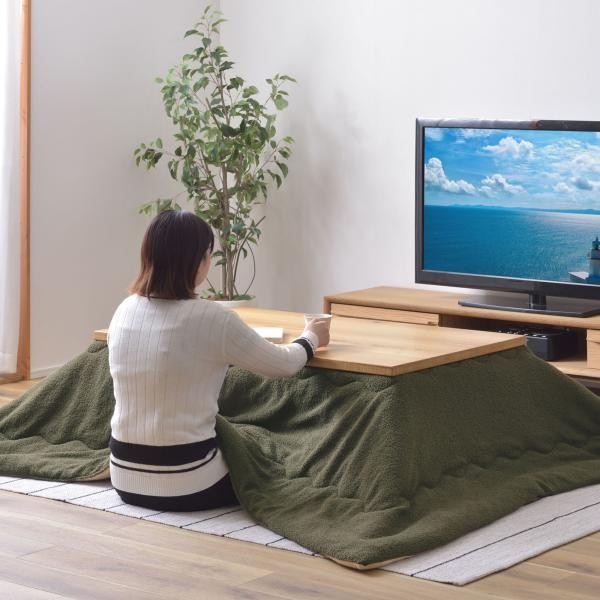 薄掛け こたつ布団 長方形 190x230cm(80×120天板対応) こたつ掛け布団 コタツ布団 こたつ用品 コタツ 薄め 北欧 可愛い かわいい 一人暮らし ID012
