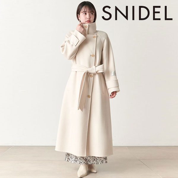 【閉店セールクーポン発行中!!】 【期間限定10%OFF】 《即納》 スナイデル SNIDEL アウター 23秋冬 ウロコカシミヤロングコート ロングの通販はau PAY マーケット ...