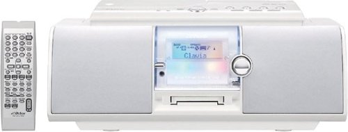 JVCケンウッド ビクター CD-MDポータブルシステム ホワイト RC-L1MD-W(中古品)