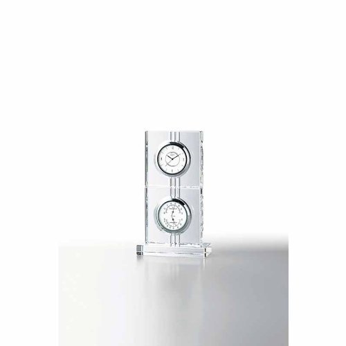 NARUMI(ナルミ) グラスワークス 時計・温湿度計 サーモクロック(D)エコロ  (中古品)