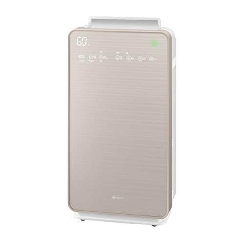 日立 加湿空気清浄機（空清48畳まで/加湿30畳まで シャンパンゴールド）HIT(中古品)