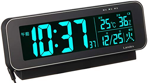 ランデックス(Landex) 目覚まし時計 電波 デジタル neoブレンドマスター カ(未使用の新古品)