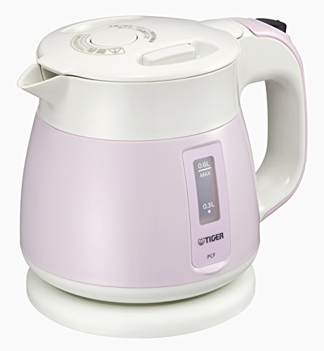 タイガー 魔法瓶 電気 ケトル 600ml ピンク わく子 PCF-G060-P Tiger(中古品)