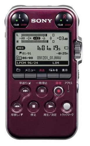 SONY リニアPCMレコーダー M10 レッド PCM-M10/R(中古品)