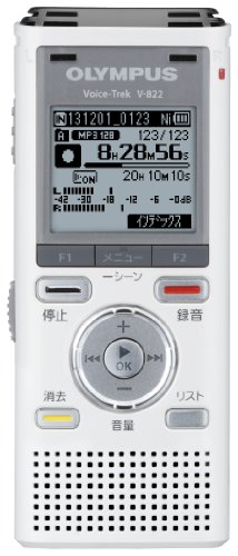 OLYMPUS ICレコーダー VoiceTrek 4GB リニアPCM対応 MicroSD対応 WHT ホワ (中古品)