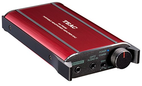 ティアック DAC搭載ポータブルヘッドホンアンプ (レッド) HA-P50SE-R(中古品)