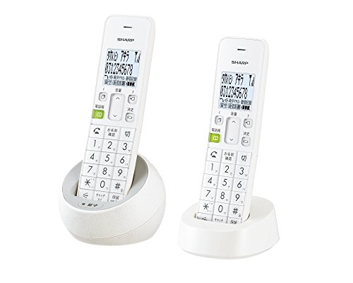 シャープ デジタルコードレス電話機 子機2台タイプ ホワイト系 JD-S08CW-W(未使用の新古品)