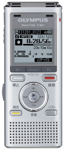 OLYMPUS ICレコーダー VoiceTrek 2GB MicroSD対応 MP3/WMA SLV シルバー V-(未使用の新古品)