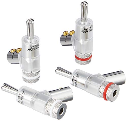 FURUTECH ADL  ハイエンドグレード バナナプラグ ロジウムメッキ処理 4本1 (未使用の新古品)