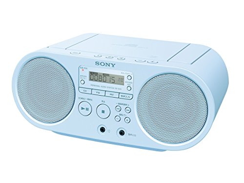 ソニー SONY CDラジオ ZS-S40 : FM/AM/ワイドFM対応 ブルー ZS-S40 L(中古品)