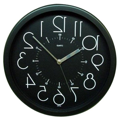 さんてる 逆転時計 ブラック 4717ac QL886(未使用の新古品)