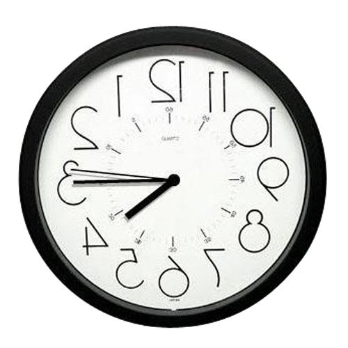 さんてる 逆転時計 ホワイト 4718ac QL886(中古品)