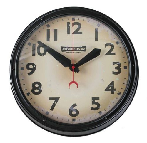 ART WORK STUDIO Engineered-clock [BK/VI ブラック+ビンテージ] TK-2072(中古品)