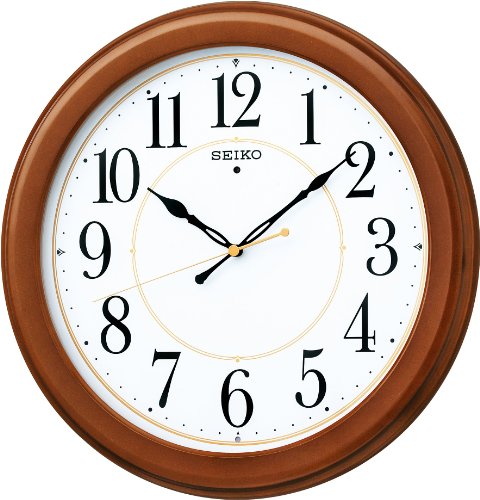 SEIKO CLOCK(セイコークロック) 木枠スタンダード電波アナログ掛時計(丸・ (中古品)