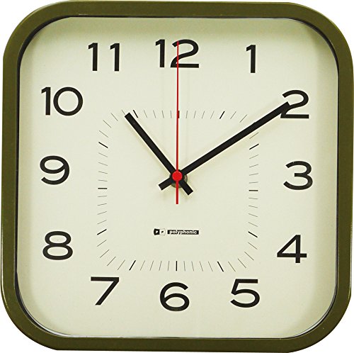 現代百貨 掛け時計 ウォールクロック FAMILIAR カーキー K759KH(中古品)