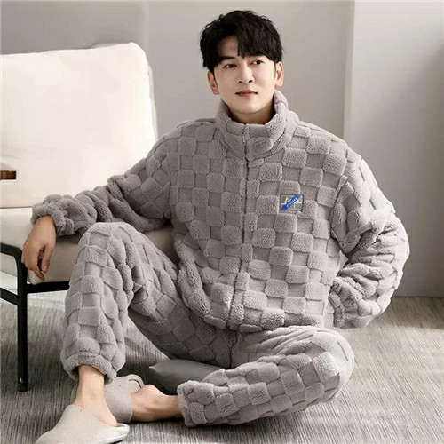 パジャマ メンズ 長袖 秋冬 ルームウェア パジャマ 部屋着 寝巻 メンズ 寝間着ナイトウェアナイティー上下セット メンズ ゆったり パジャマ 秋冬 部屋着 メンズ セット フリース あったか おすすめ ふわもこ ファッション ブルー敬老の日 結婚祝い 贈り物 厚手 防寒