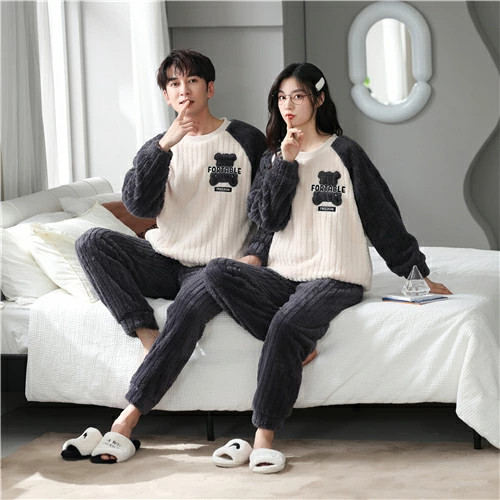 ペアパジャマ 冬 もこもこ カップル ペア ルームウェア セット 長袖 ペアパジャマ モコモコ メンズ ペアパジャマ カップル 秋冬 結婚祝い プレゼント ペアパジャマ カップル 冬 カップル お揃い プレゼント ギフト カップル ペア ルームウェア 可愛い カップル ペア 部屋着
