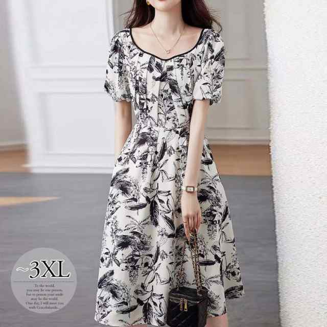 ワンピース 半袖 袖あり きれいめ 春 夏 レディース 大きいサイズ 30代 40代 50代 60代 ファッション おしゃれ 上品 お呼ばれ オフィス 通勤 女子会 お出かけ デート 食事会 [ctr