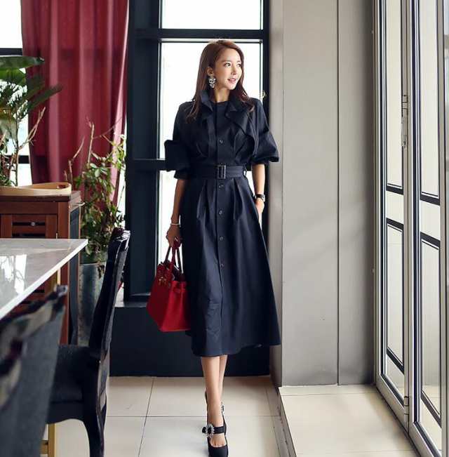 フォーマル ワンピース レディース トレンチコート七五三 お宮参り 入学式 卒業式 ママ スーツ 母親 服装 同窓会 参観日 発表会 オフィス 通勤