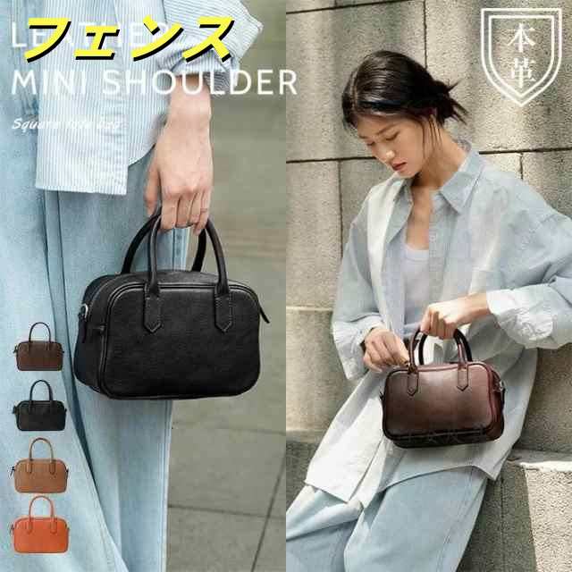 本革 バッグ レディース ショルダーバッグ 斜めがけ ポシェット 2way ボストンバッグ 通勤バッグ 大人可愛い ショルダー レザー ミニバッグ ハンドバッグ 旅行