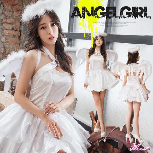 天使 エンジェル コスプレ 羽根 羽 妖精 悪魔 デビル 小悪魔 魔女 キャラクター セクシー コスチューム衣装 パーティー ペア おそろい レディース 女性 大人 可愛い セクシー エロ 過激 超過激 ハロウィン 衣装 仮装