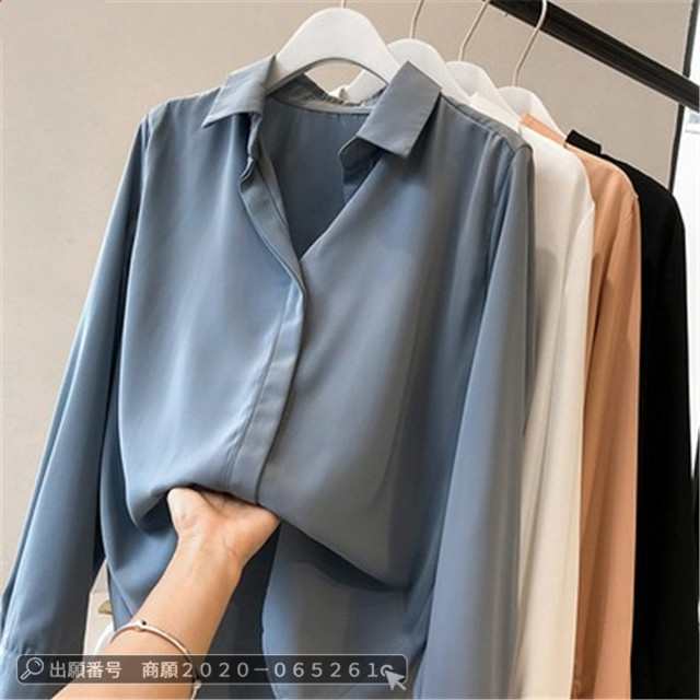 最安挑戦 夏新作 送料無料 新作 ブラウス レディース オフィス 長袖 襟